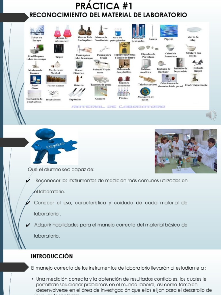 Práctica # 1 Materiales de laboratorio | PDF