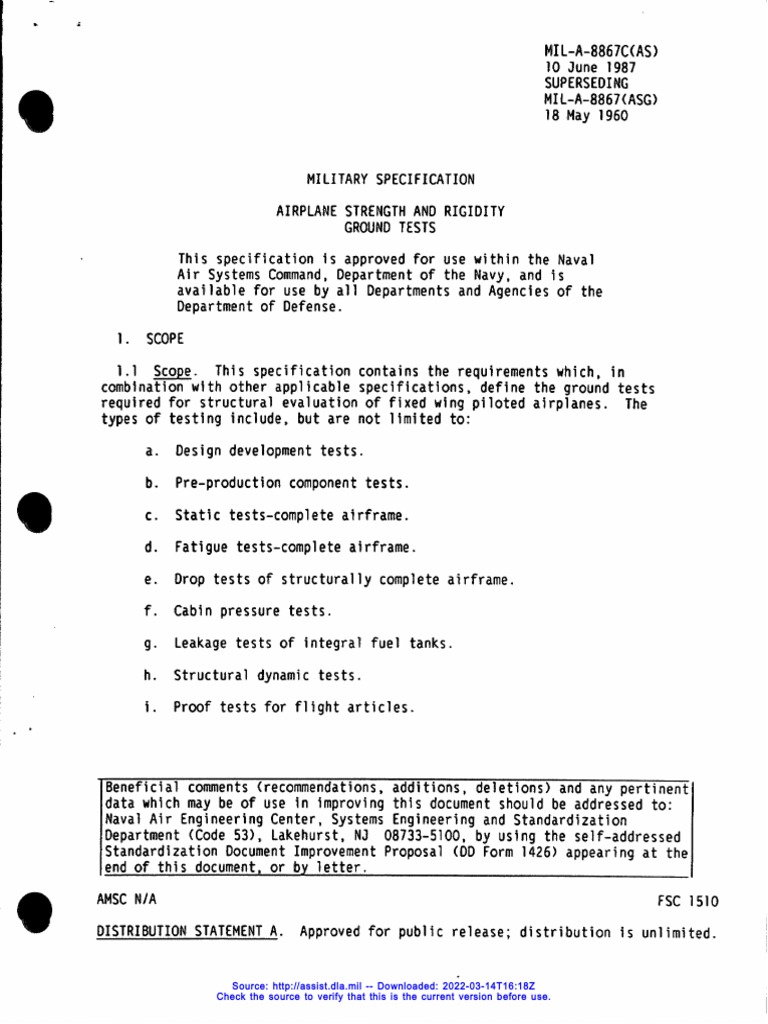 Airplane Strength & Rigidity Tests | PDF
