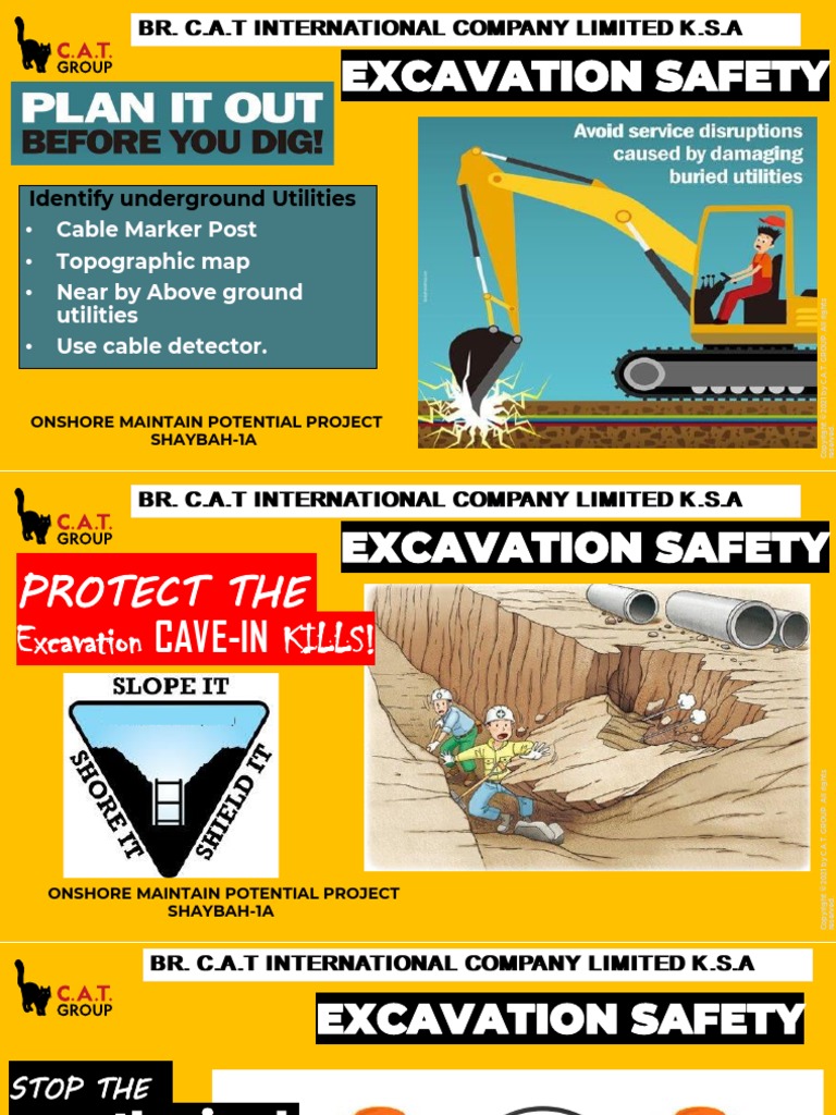 EXCAVATION AND FIRE SAFETY BANNERS 6 BANNER DESIGN EACH BANNER DESIGN ...