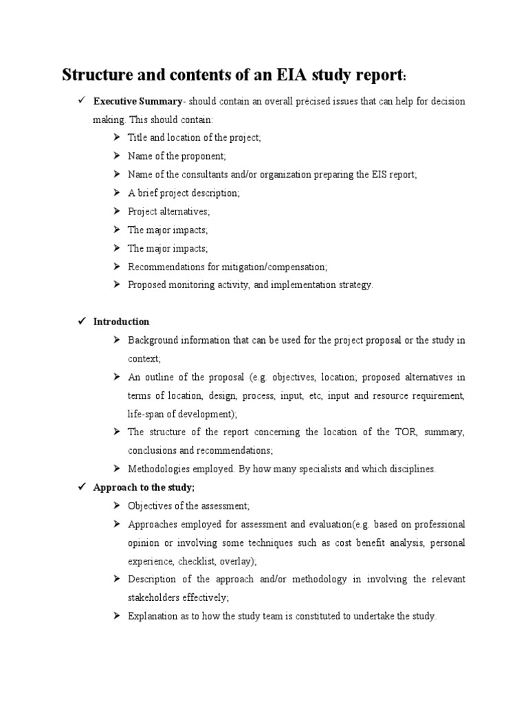 EIA basic contents | PDF
