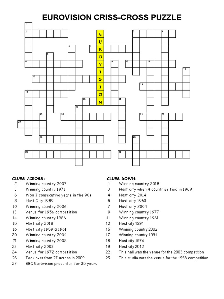 Eurovision Puzzles | PDF