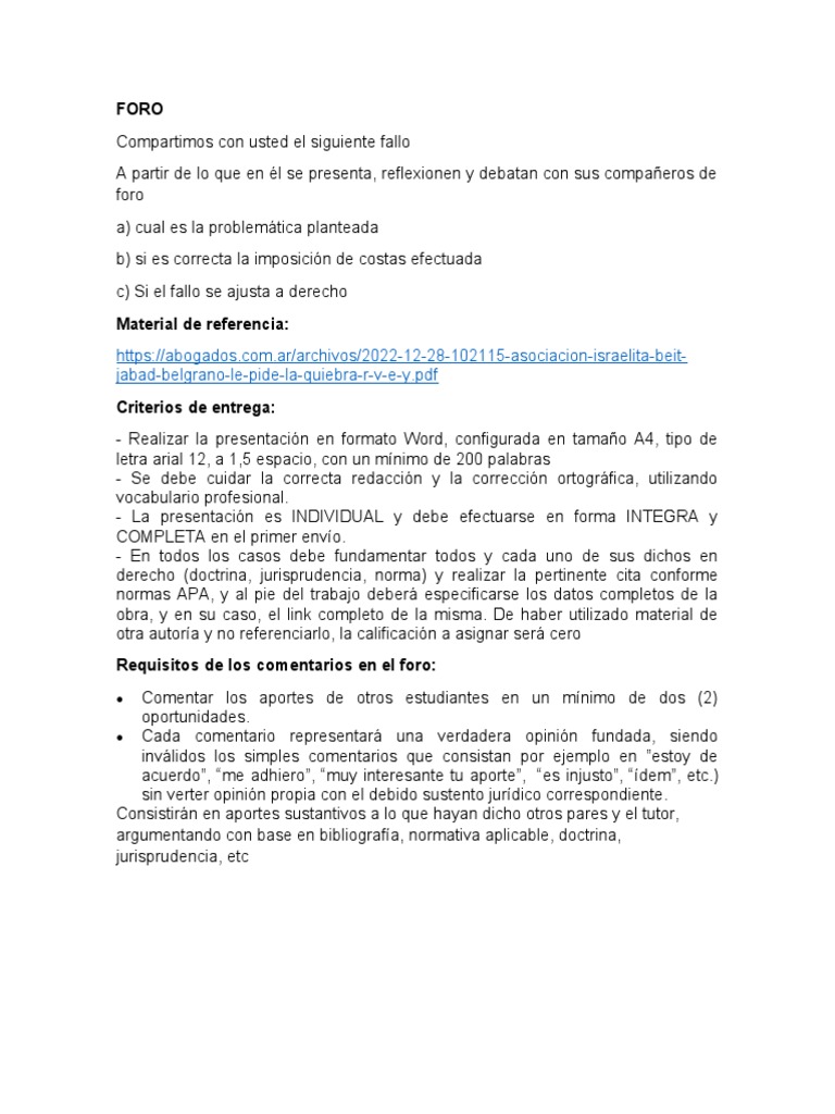 FORO2 CyQ Kennedy | PDF