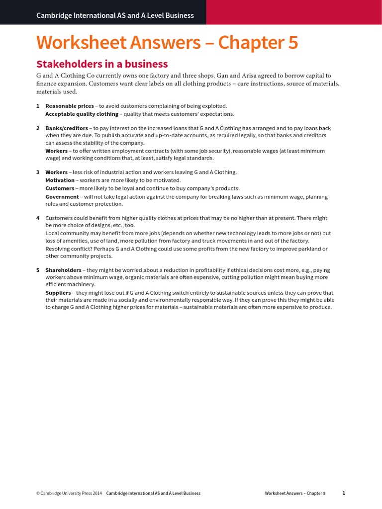 Worksheet Ans 05 | PDF