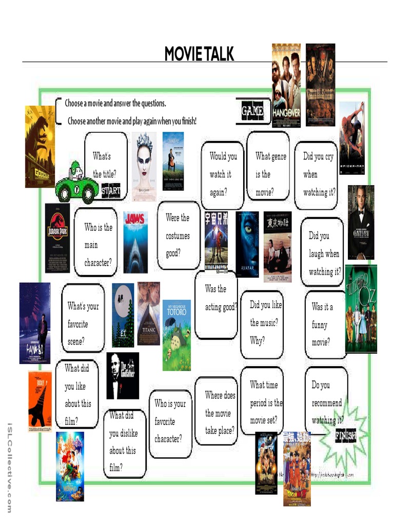 Movie Discussion Gameboard | PDF