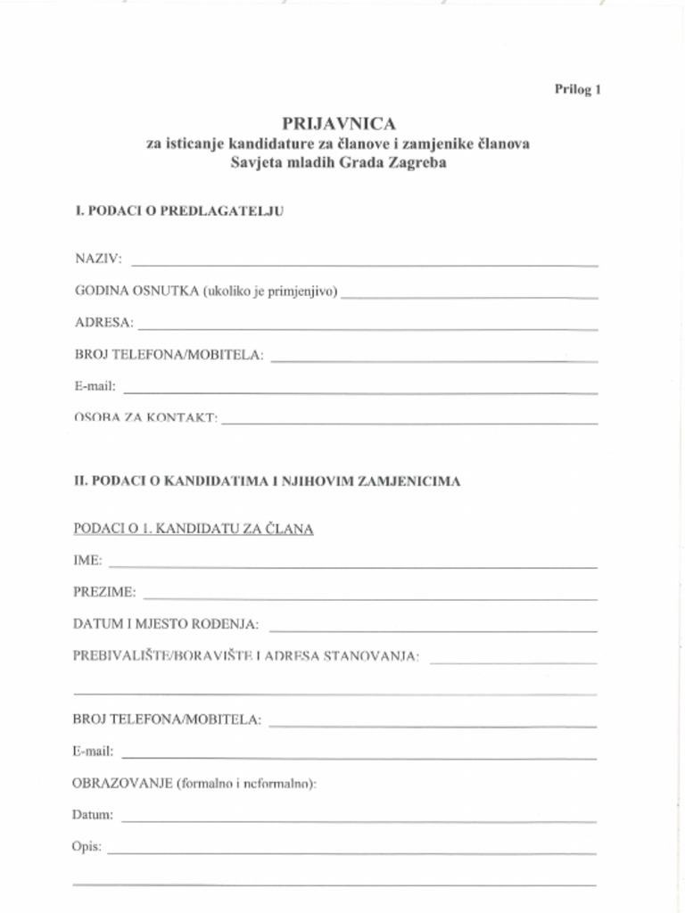 prijavnica za objavu | PDF