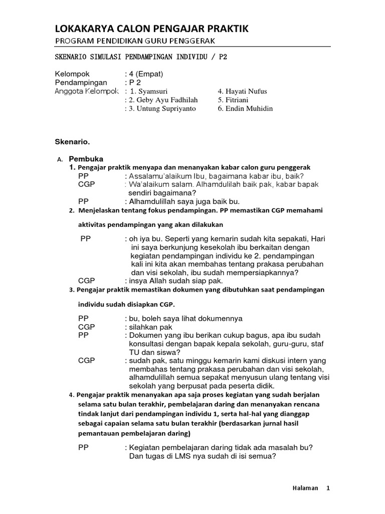 Skenario Simulasi P2 | PDF