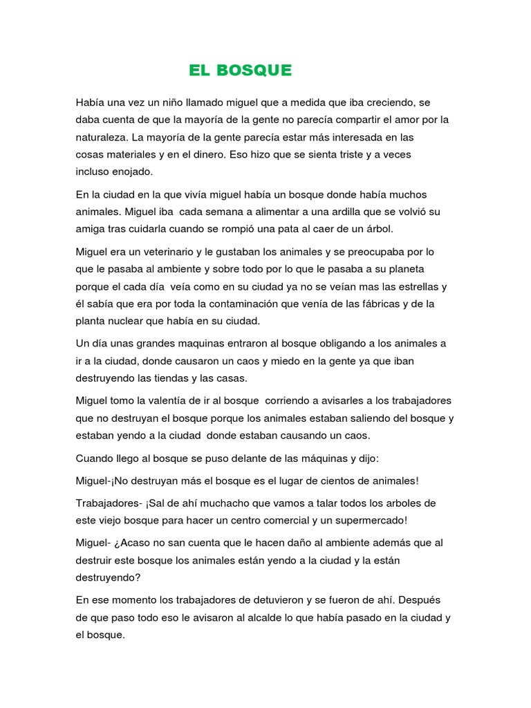 El Bosque | PDF | Los bosques
