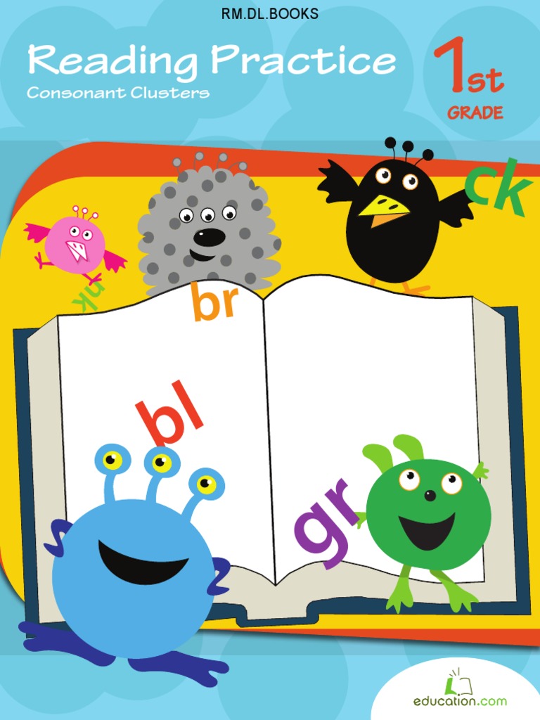 RM - Dl.reading Practice Consonant Clusters Workbook Grade 1 | PDF