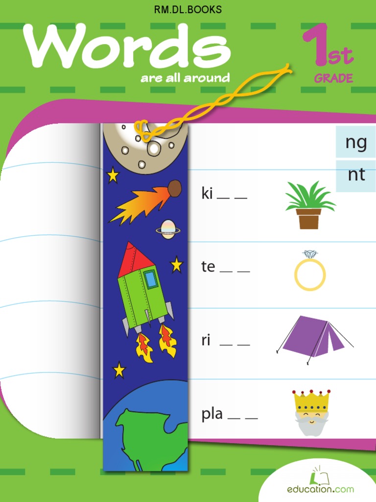 RM.dl.Words Around Workbook Grade 1 | PDF | Sharks | Aquatic Animals