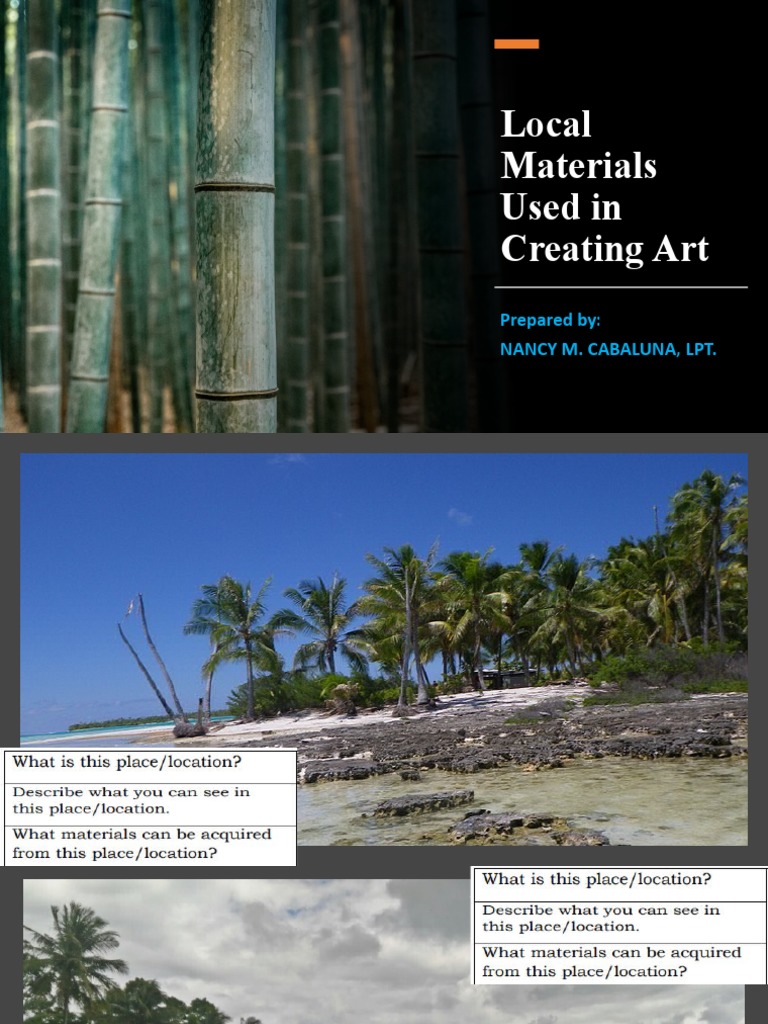 Local Traditional Art Materials Guide | PDF | Coconut