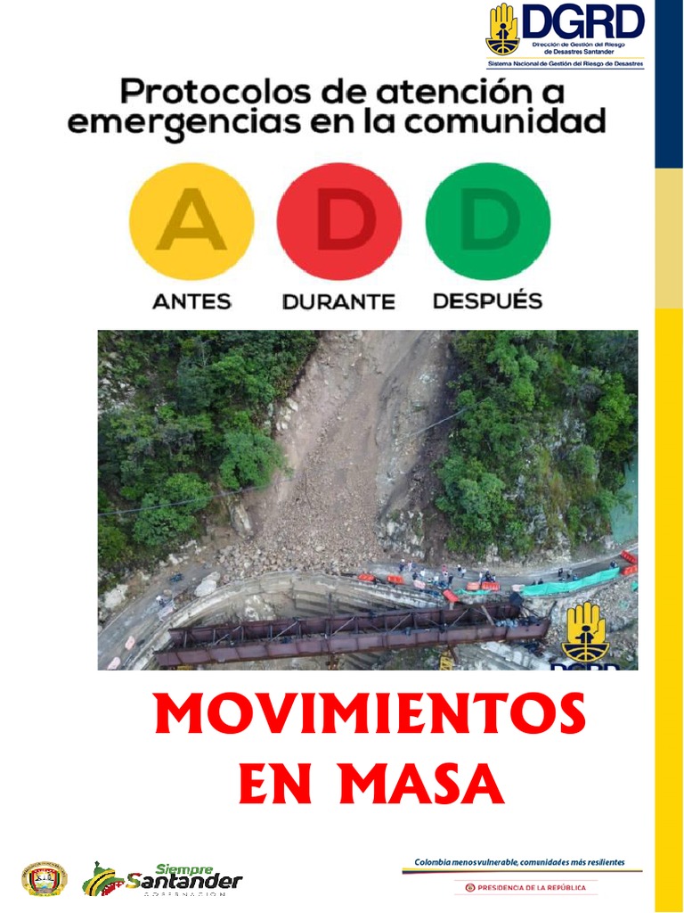 Protocolo Movimiento en Masa | PDF | Inundar | Suelo