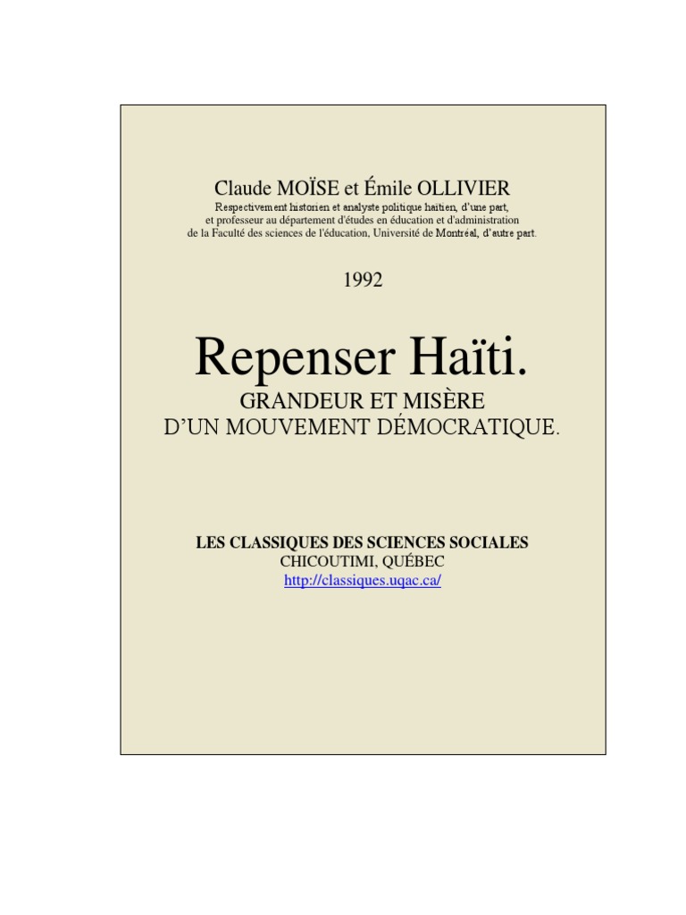 Repenser Haiti | PDF