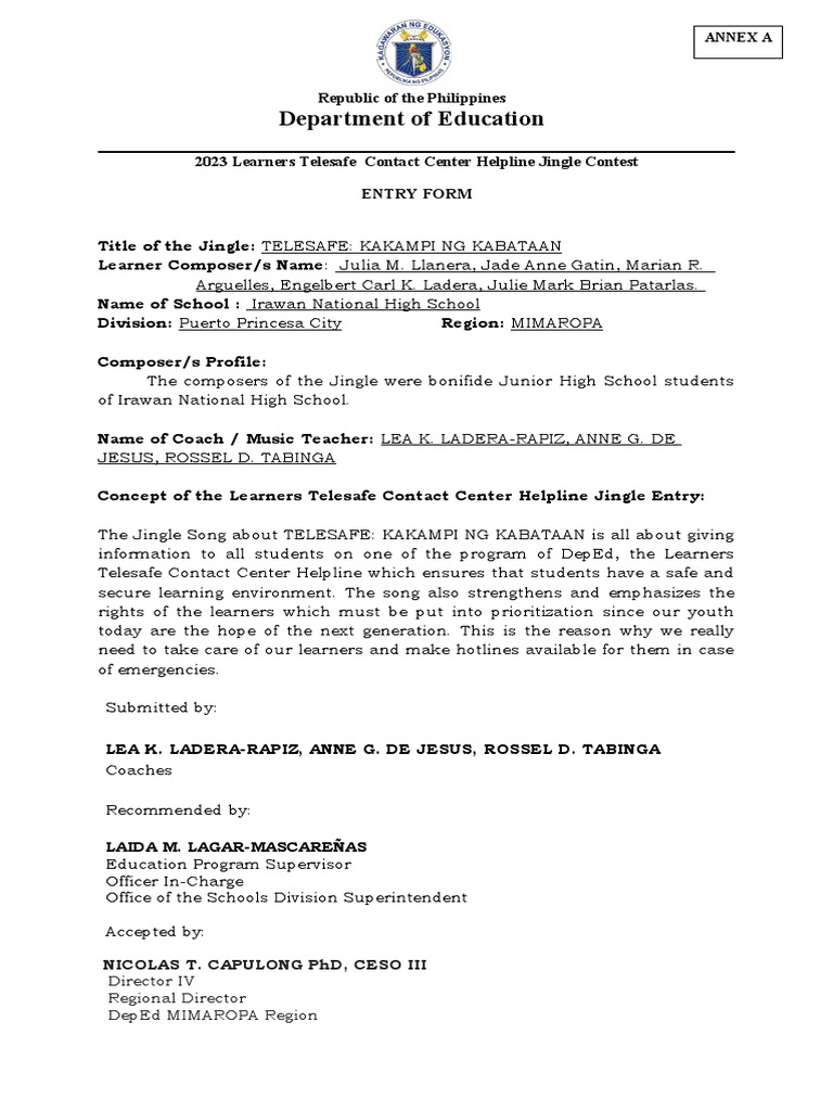 TELESAFE ENTRY FORM (1) | PDF