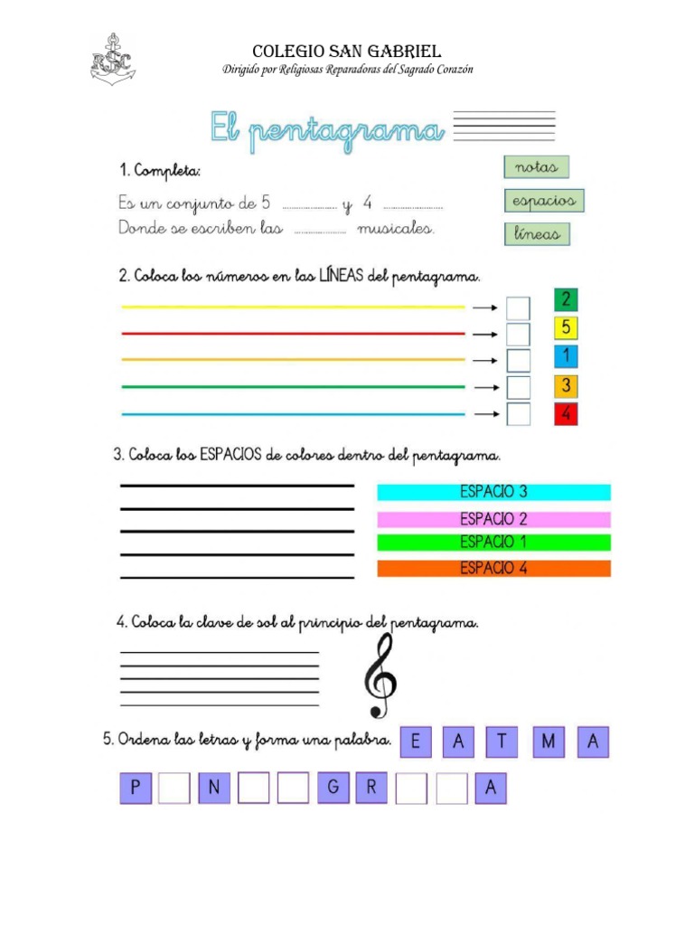 3ero B - Fichas de Musica | PDF