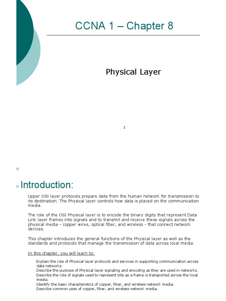 Chapter8 Physical Layer | PDF Chapter8 Physical Layer | PDF