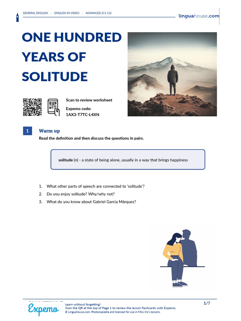 One Hundred Years of Solitude British English Student | PDF