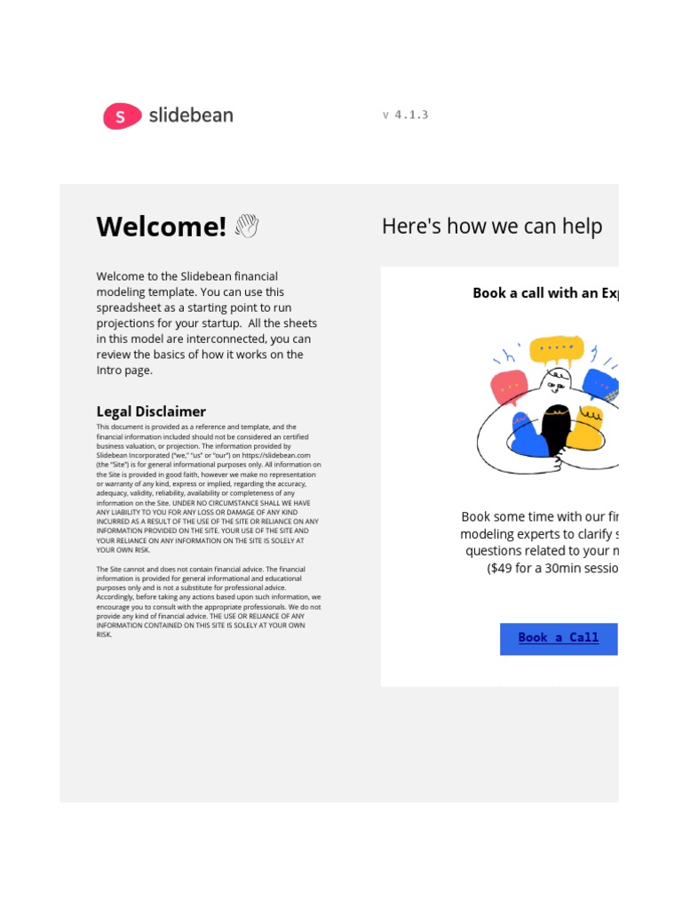 Slidebean Financial Modeling Template | PDF | Stocks | Valuation (Finance)
