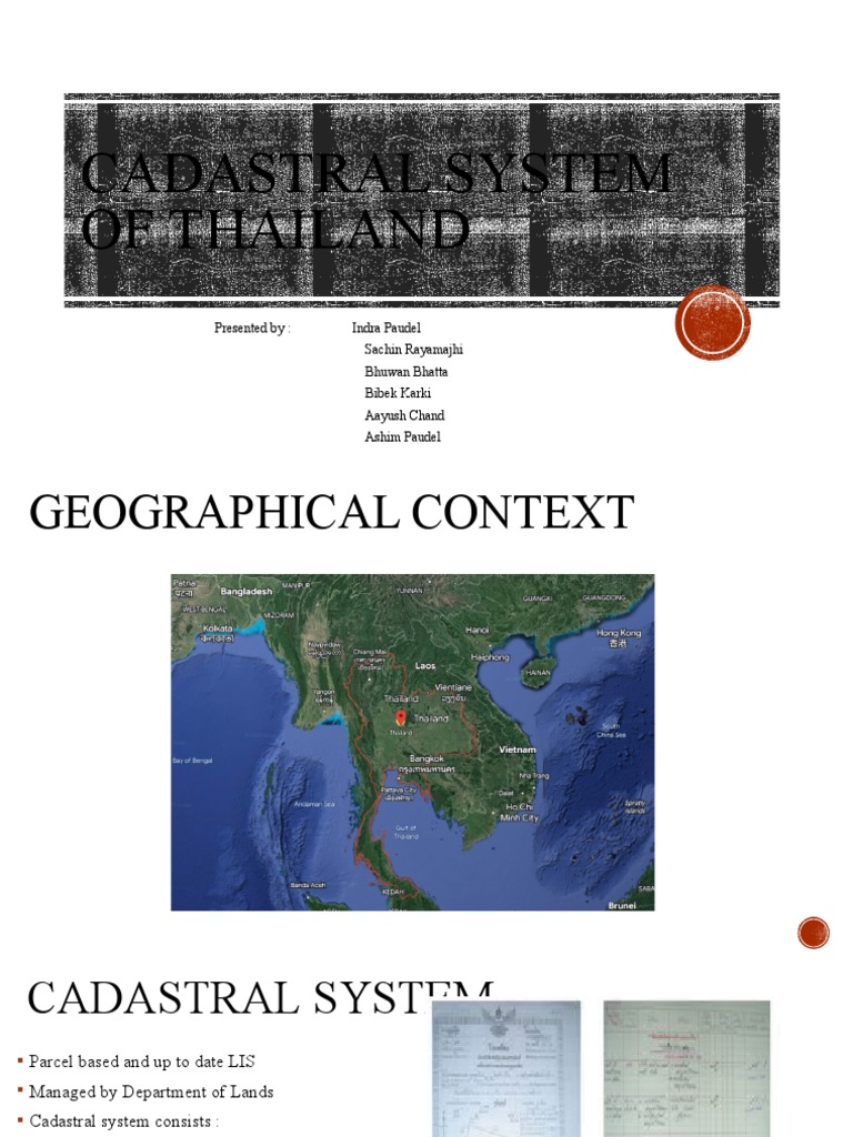 Cadastral System of Thailand | PDF