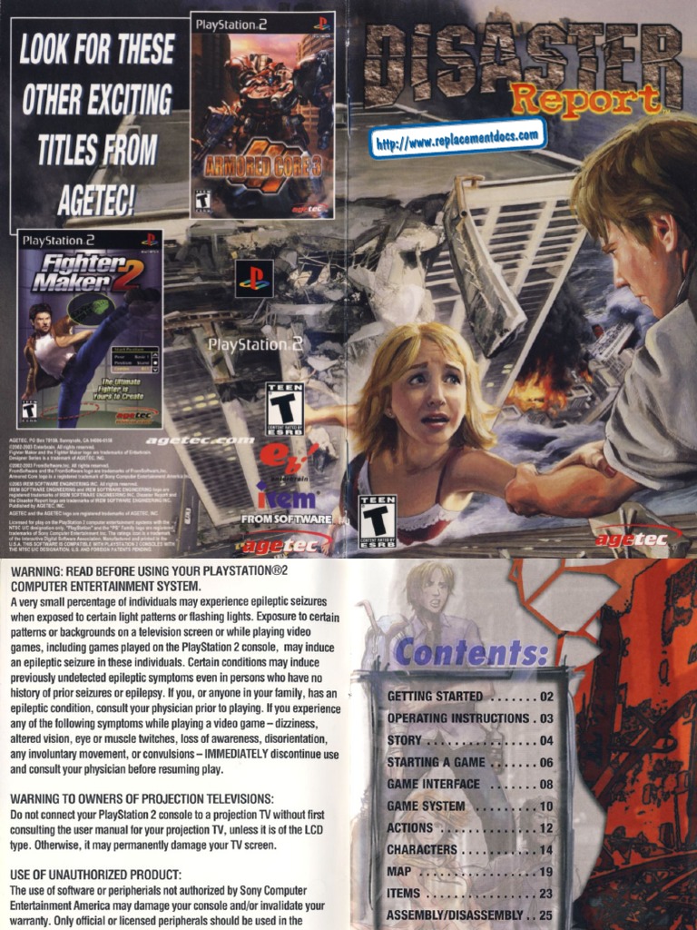 Disaster Report Manual Ps2 Pdf