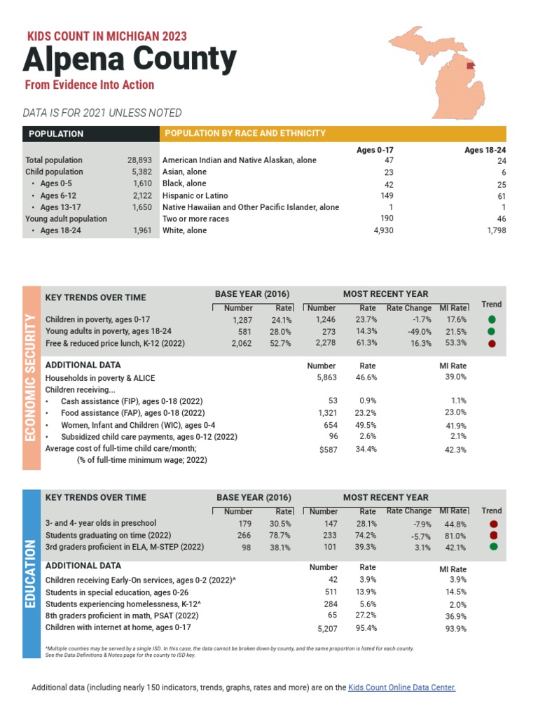 Northeast Michigan Kids Count Data Profiles | PDF