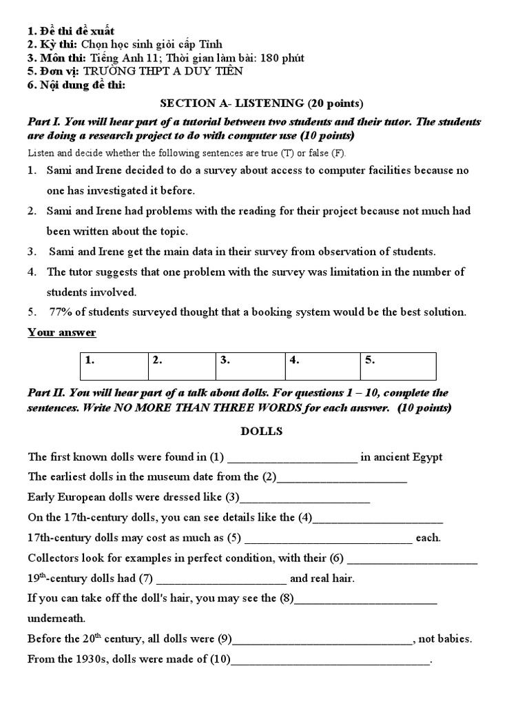 Đề -DTA - HSG11 - ANH - 02 | PDF | Vegetables | Canning