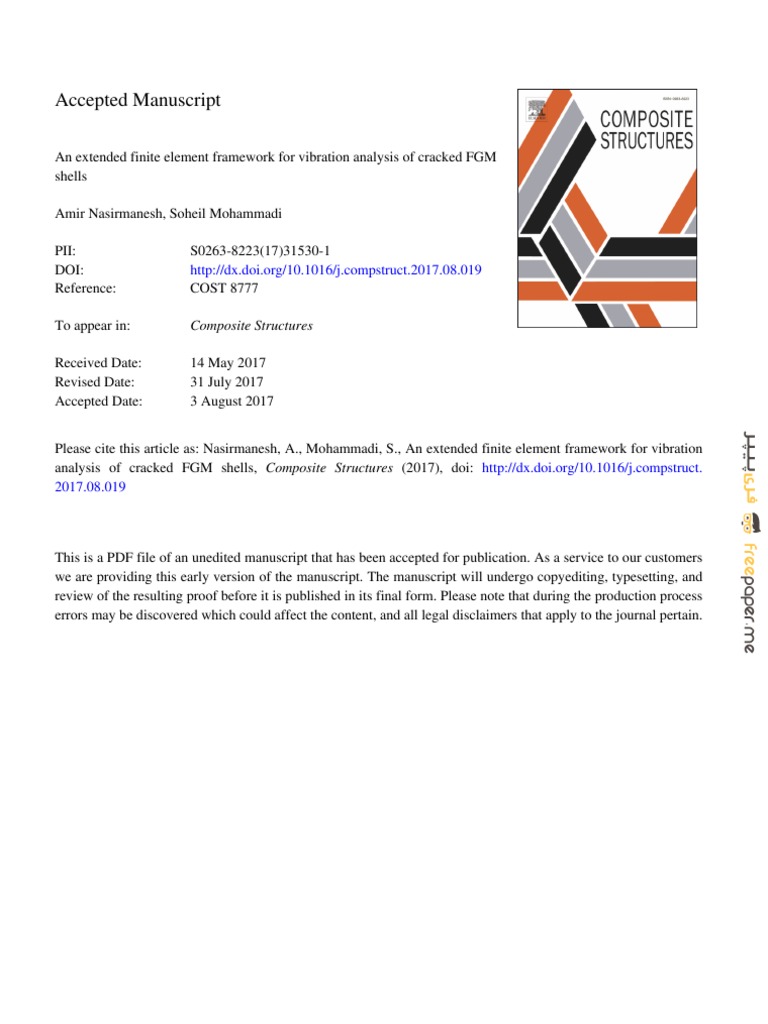 Pstruct201708019 An Extended Finite Element Framework For Vibration Analysis Of Cracked Fgm 4781