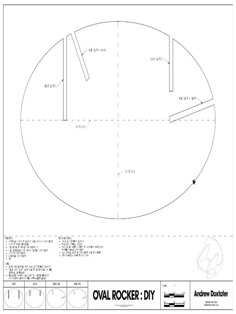 Oval Rocker - Template | PDF