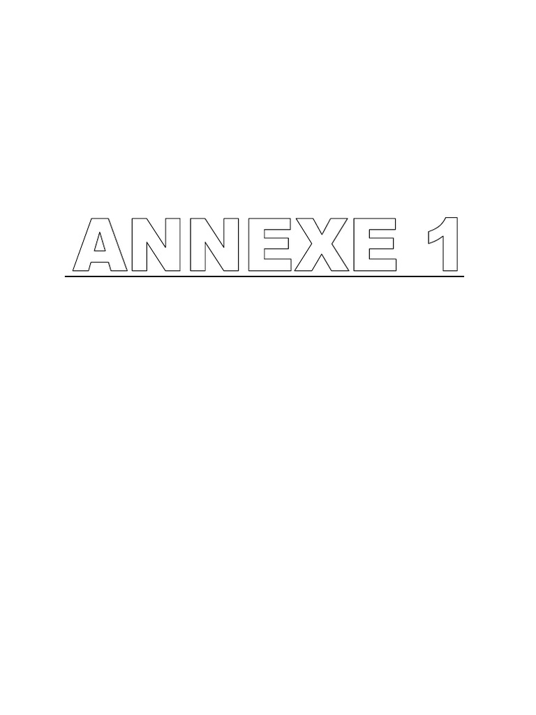 Annexe 1 | PDF