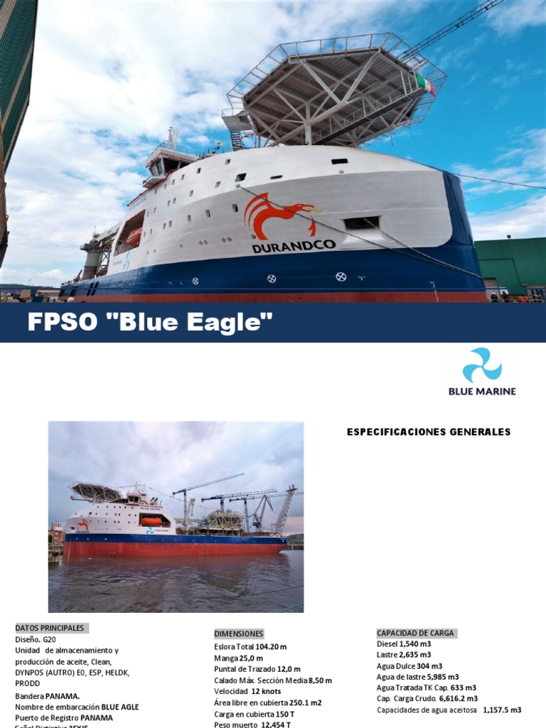 FPSO Blue Eagle: Especificaciones y Capacidades | PDF