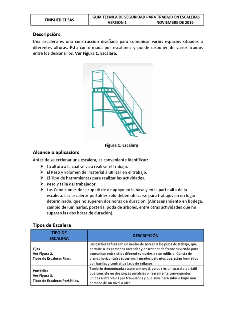Anexo 3. Guía Técnica de Seguridad para Trabajo en Escaleras ...