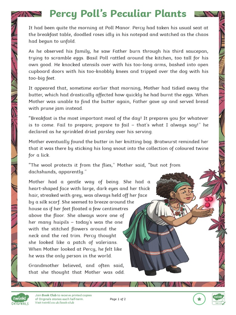 KS2 Fiction: Percy's Morning Chaos | PDF