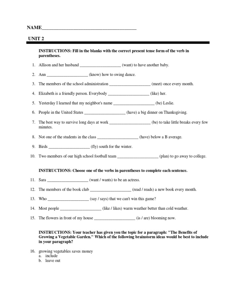 Quiz Unit 2 - Engl 152 | PDF