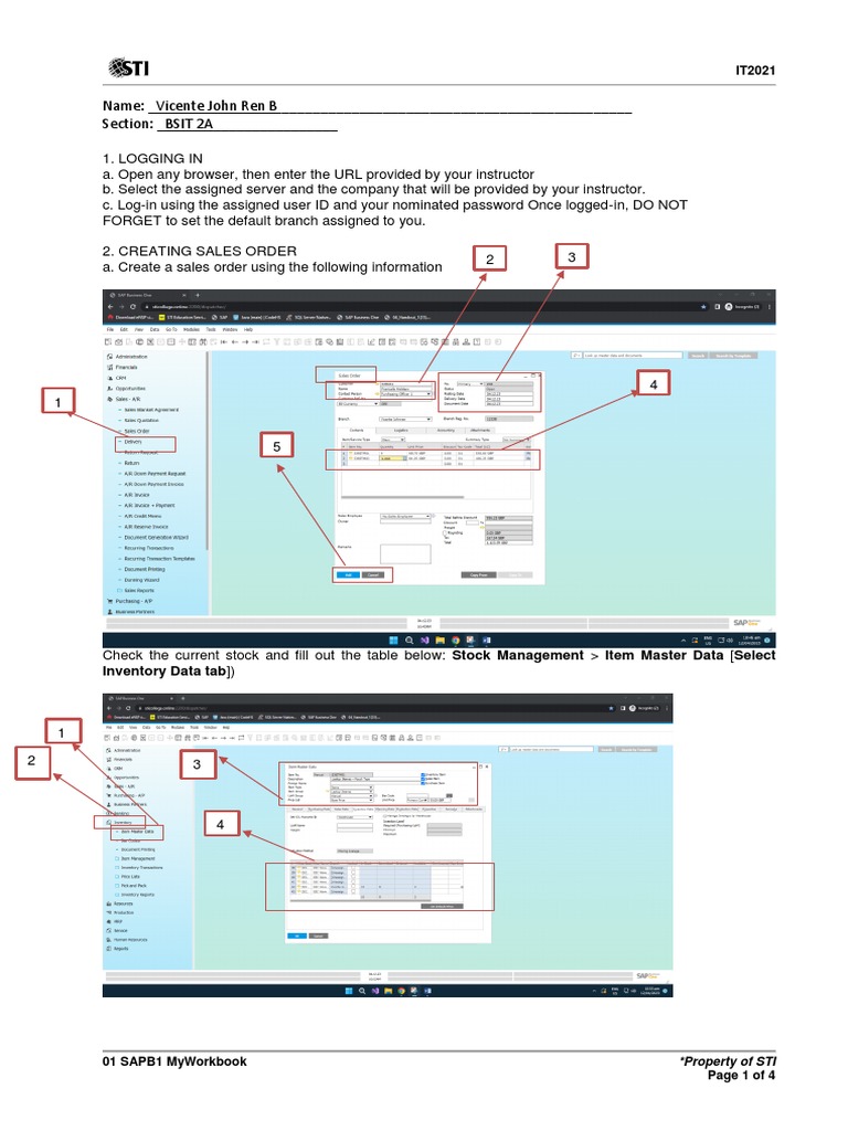 Laboratory Exercise Sales Process | PDF