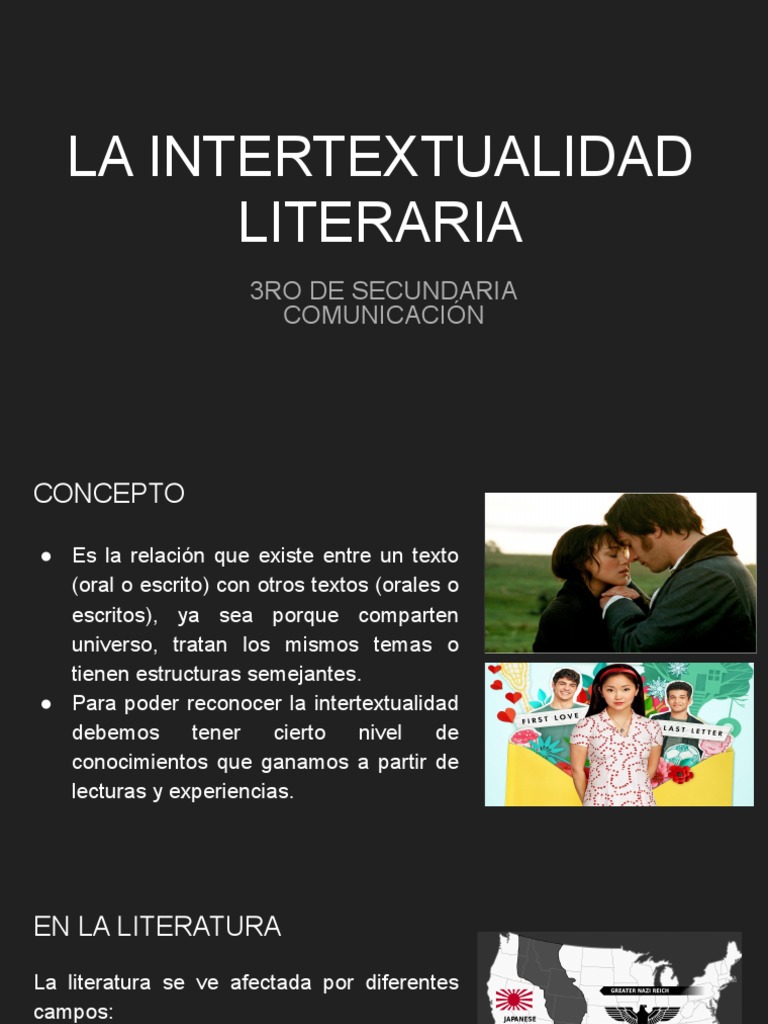 Semana 2 La Intertextualidad Literaria | PDF | Clásicos