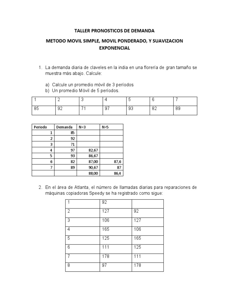 EJERCICIOSPRONOSTICO1 | PDF