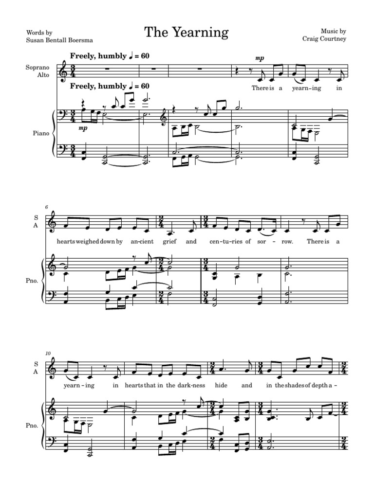 The Yearning (Full Score) | PDF