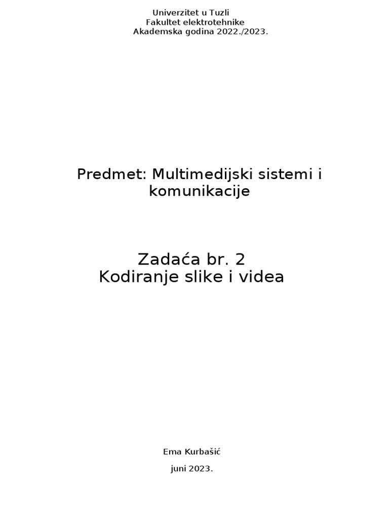 Zadaca | PDF