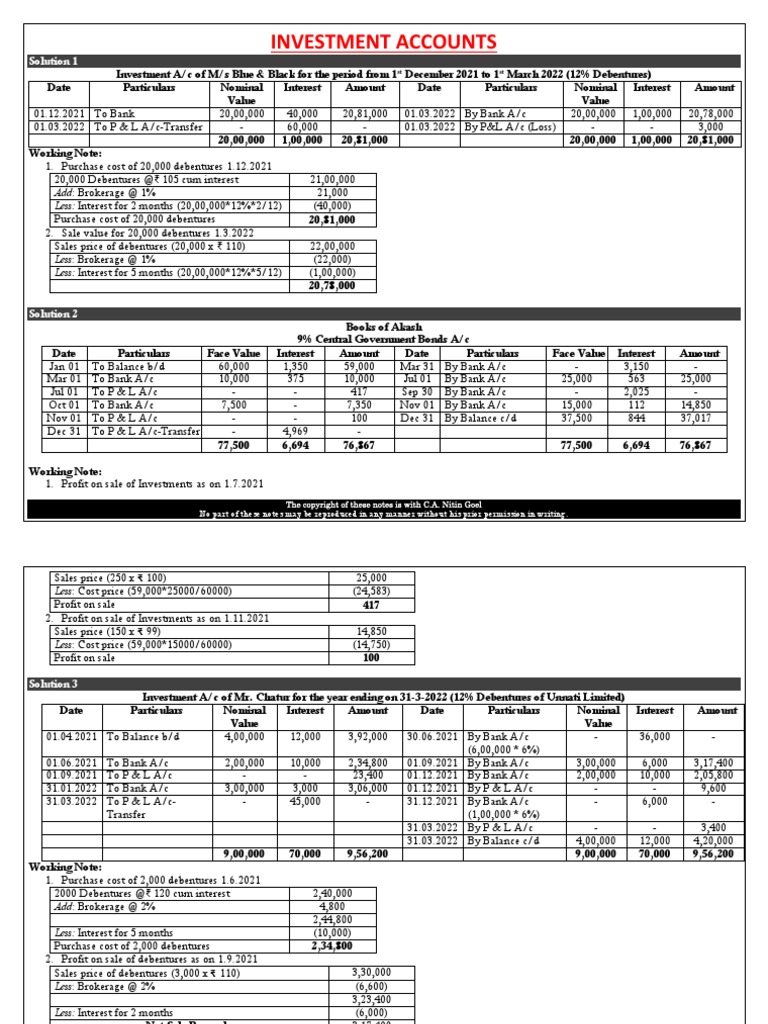 Nitin Goel Accounts | PDF