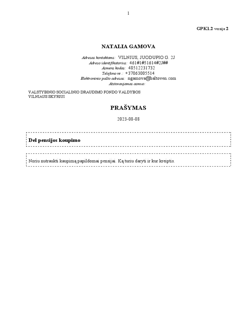Dokumentas | PDF