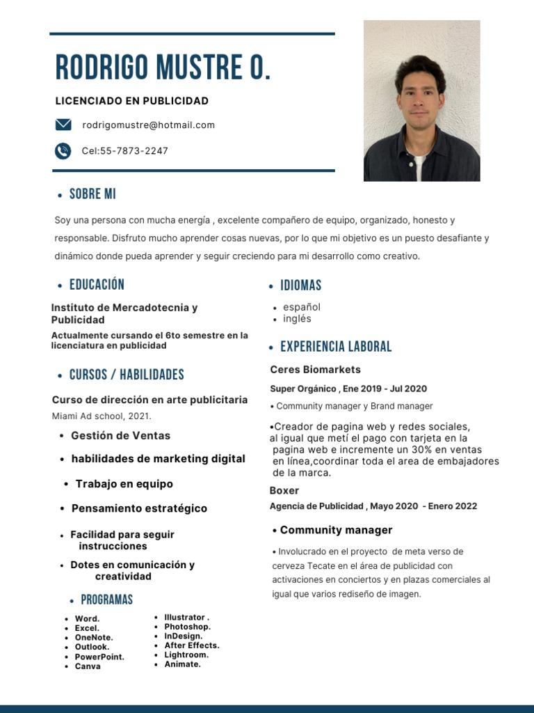CV Rodrigo Mustre Olvera - 5 | PDF | Software | Comunicación humana