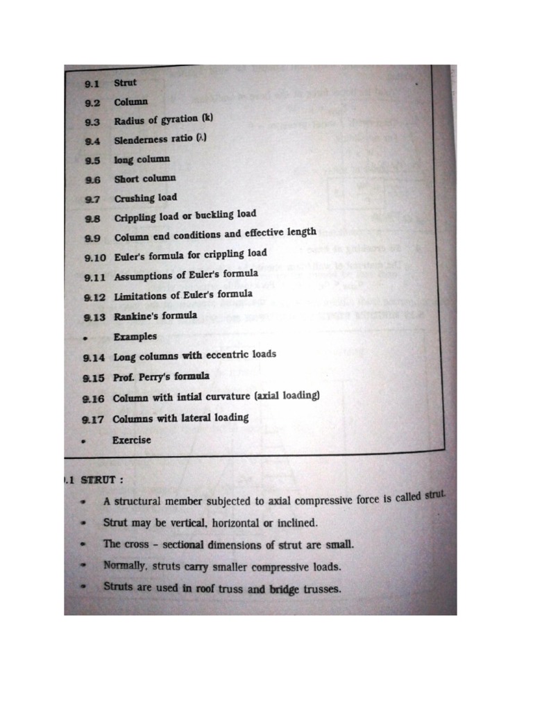 Column and Strut | PDF