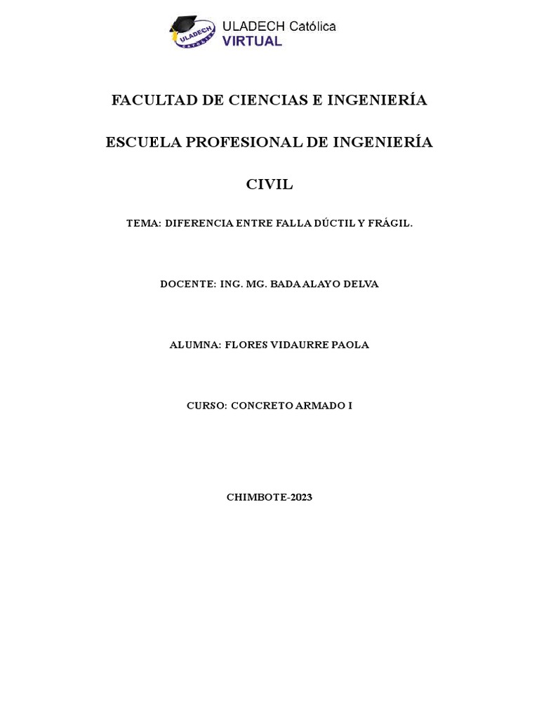 Falla Ductil y Falla Frágil | PDF