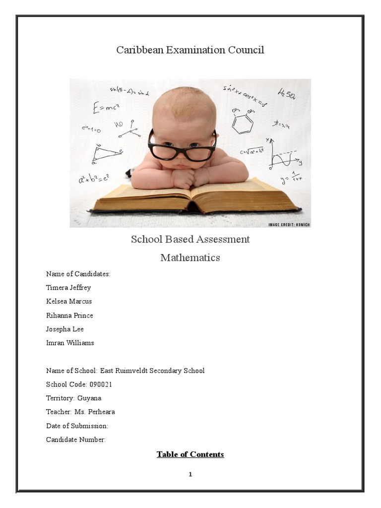 Maths Sba | PDF | Self-Improvement