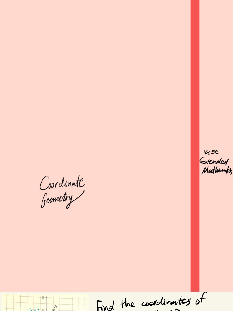 Coordinate Geometry Notes | PDF