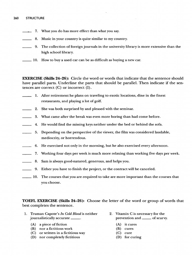 HW 3 - Parallel Structure - Prepositions | PDF