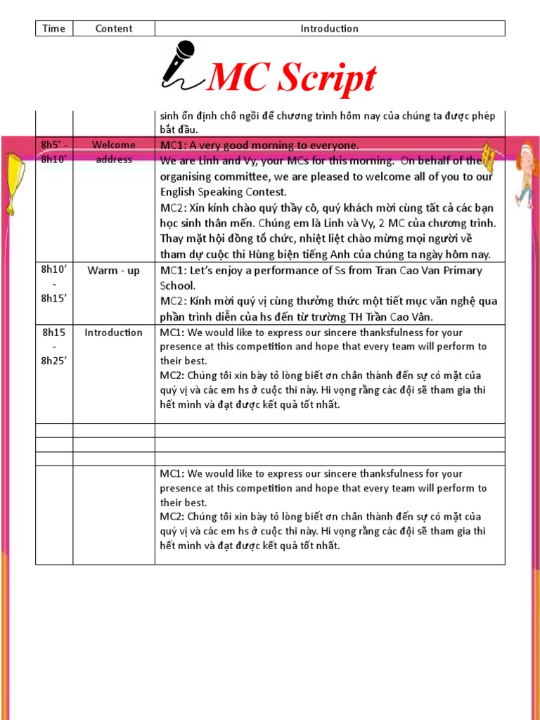 Mc Script Pdf