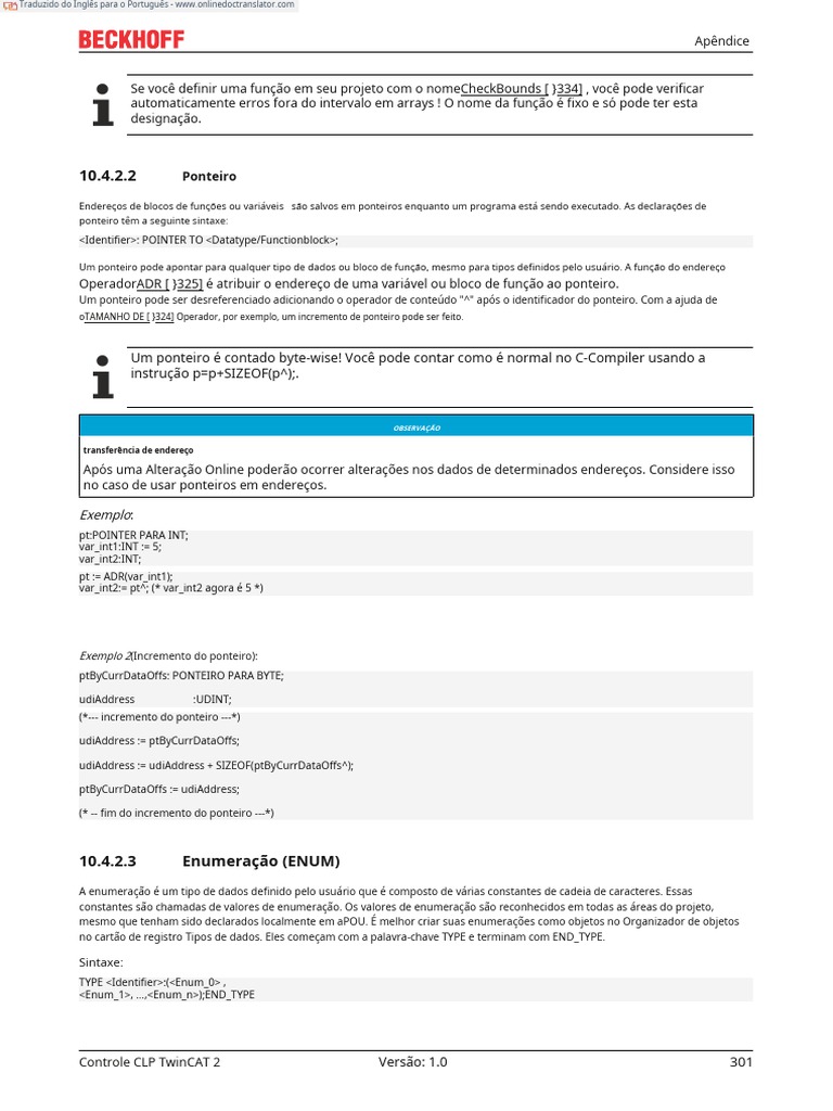 TwinCAT 2 PLC Control en (1) (301-341) .En - PT | PDF