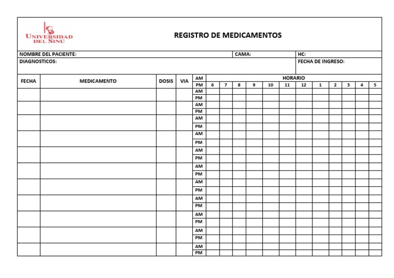 Registro de Medicamentos | PDF