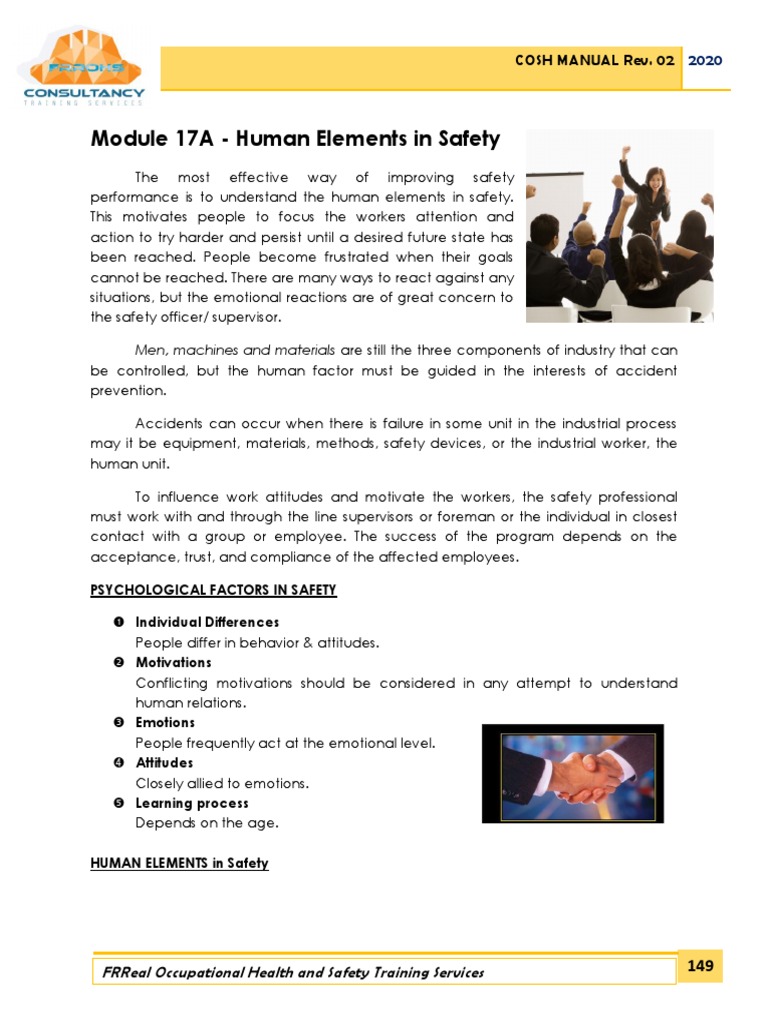 Copy of 4.module 17-20 FRROHS COSH Manual 2020 | PDF