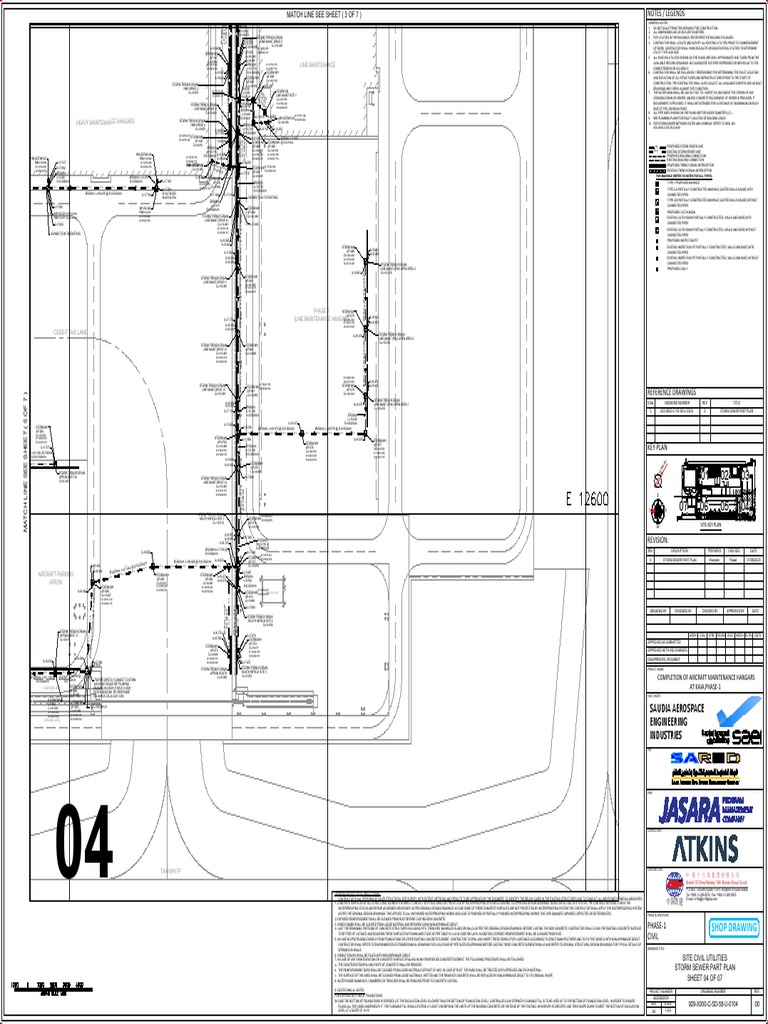 Storm Drainage Plan Drawing | PDF | Storm Drain | Sanitary Sewer